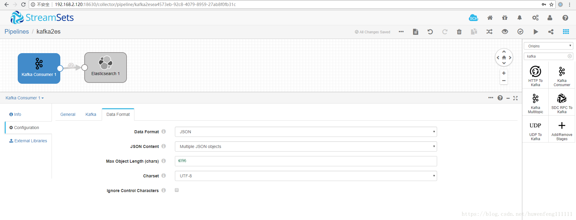Streamsets数据流从kafka到elasticsearchstreamsets 和 Kafka Csdn博客