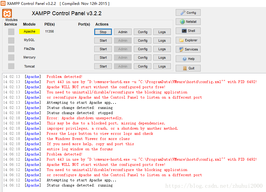 关于xampp中的apache一直报错的情况解决心得xampp 中apache Invalid Command Addtype Csdn博客 