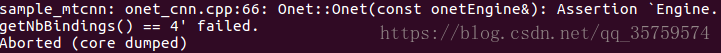 Aborted Core Dumped Assertion `enginegetnbbindings 4 Failedengine Getnbbindings 等于 