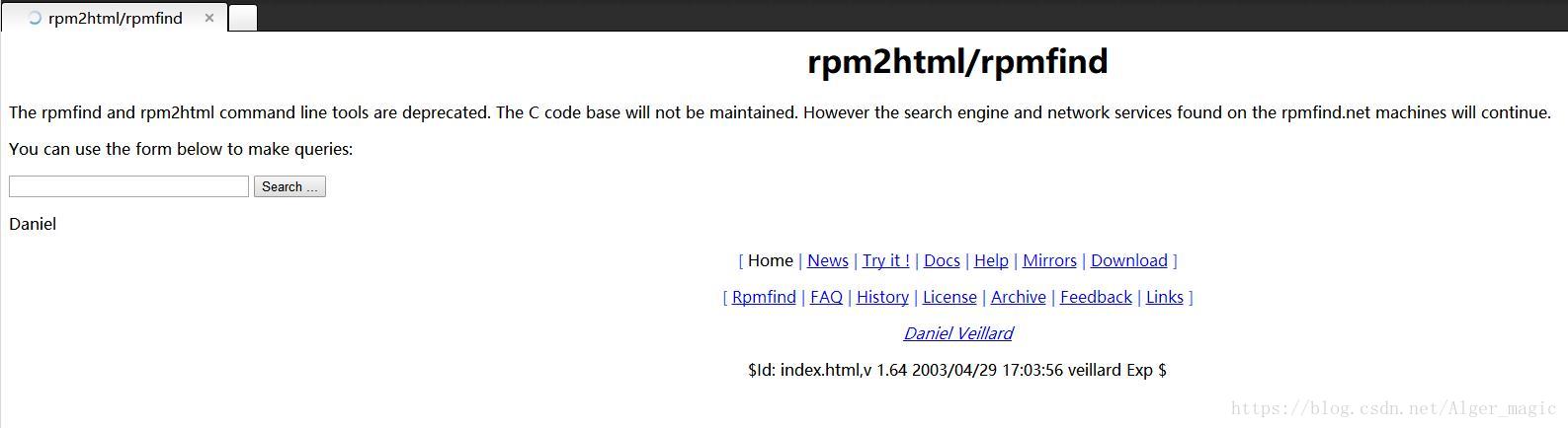 Centos7 Or Other Linux Rpm包查询下载rpm Search下载 Csdn博客 
