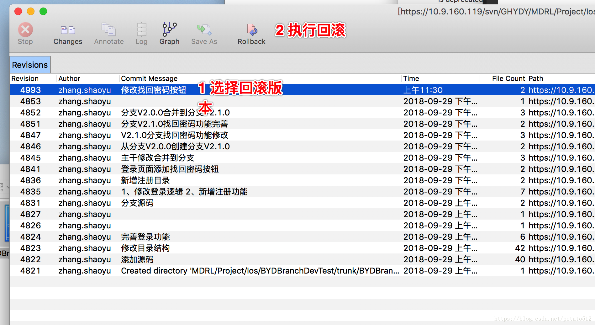 Svn版本管理的回滚（smartsvn）svn导入失败会回滚吗 Csdn博客 