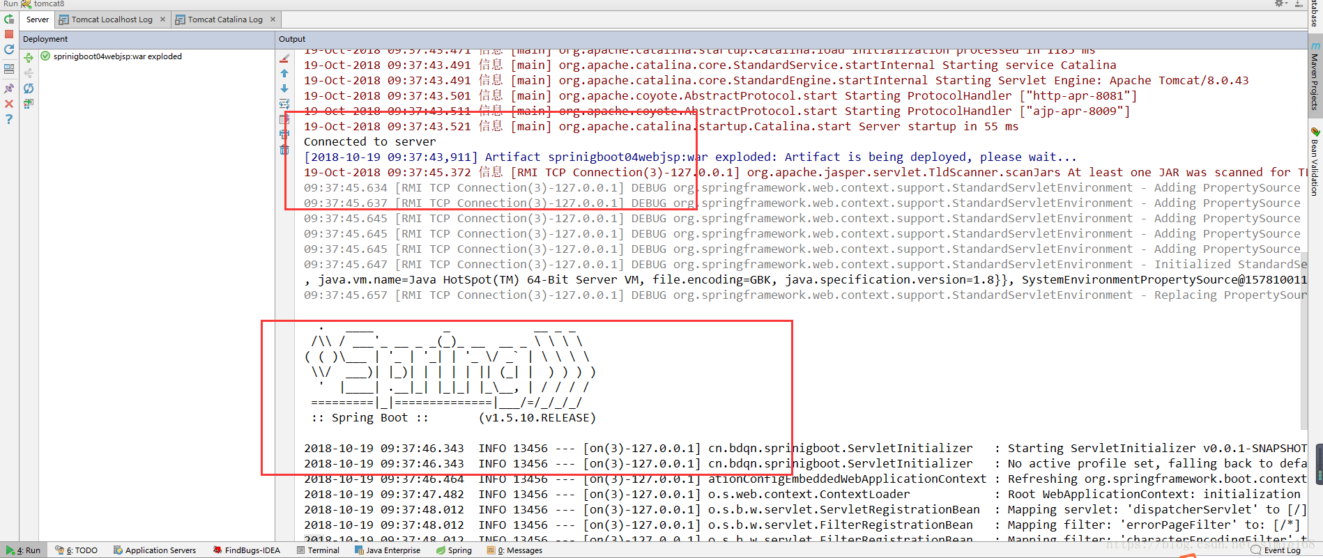 Springboot使用外置的tomcat，启动的时候没有启动springboot应用 背着蜗牛闯世界的jillion的博客 Csdn博客