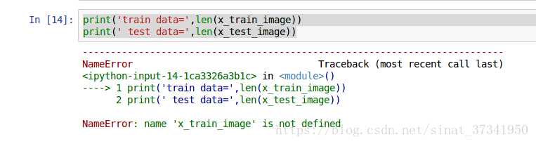 对于tensorflow Keras深度学习人工智能实践应用中“nameerror Name X Train Image Is Not