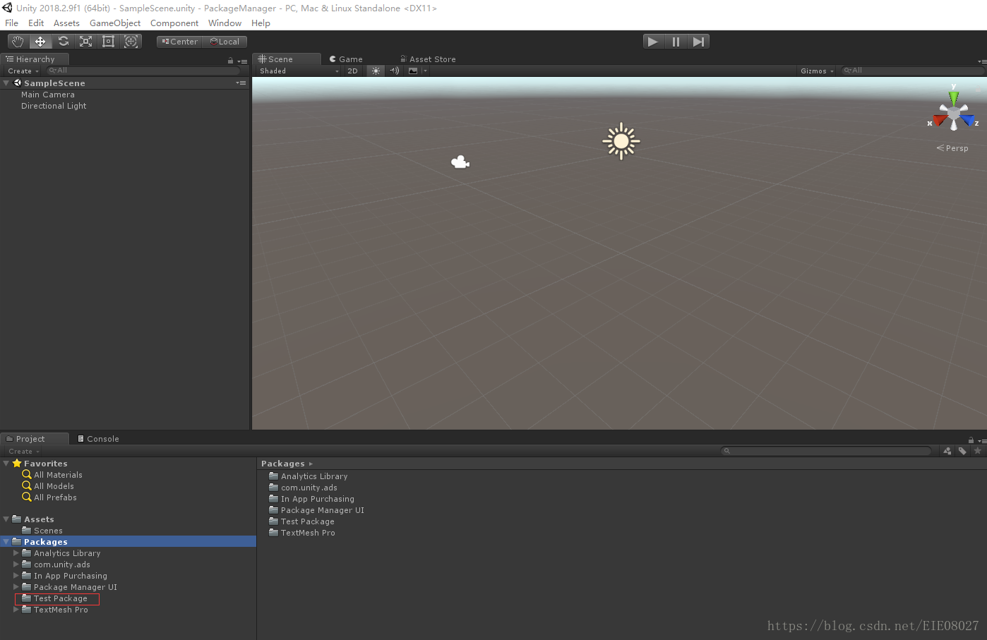Unity2018 Package Manager 本地包引入如何导入本地的资源到package Manager Csdn博客 