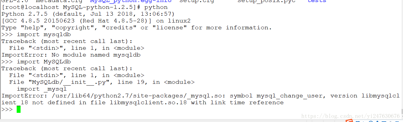 使用python调用mysql Python模块失败经验总结 Csdn博客 