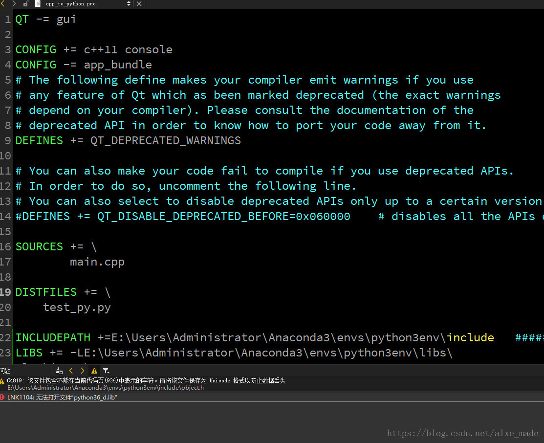 Qtcreator中c调用python方法没有选用 Libpath Csdn博客 2837